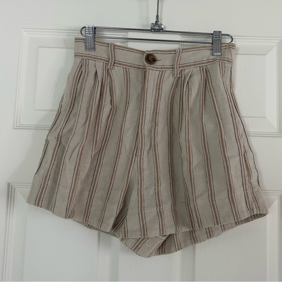 Zara | Shorts | Zara Highwaisted Striped Shorts | Poshmark